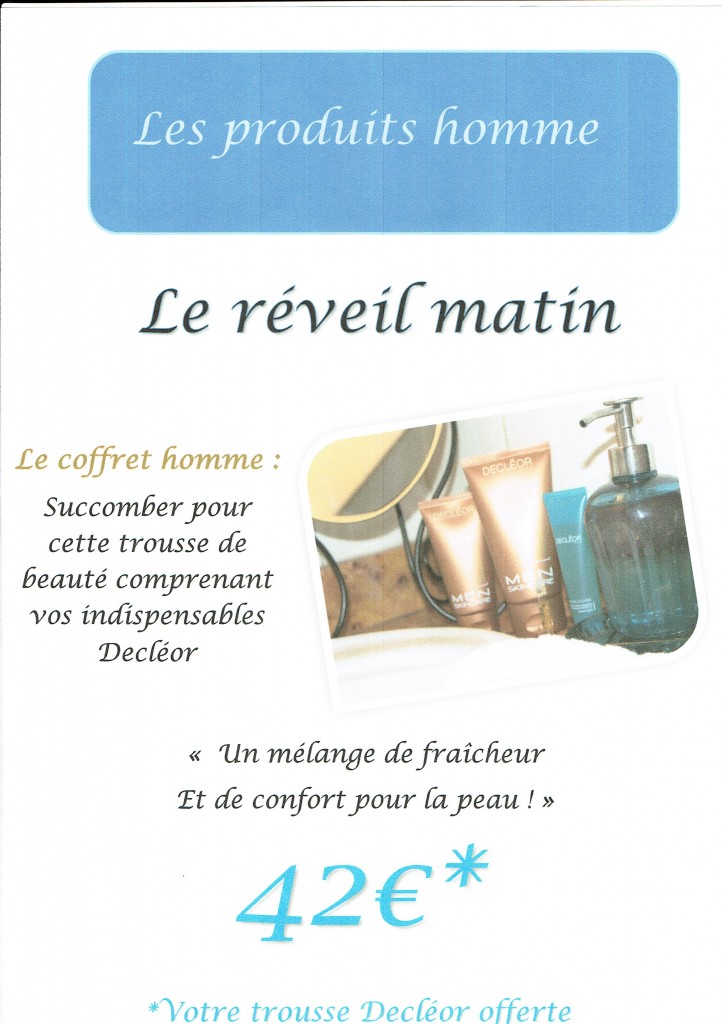 produit homme • L'Institut Rue Aristide • REZÉ