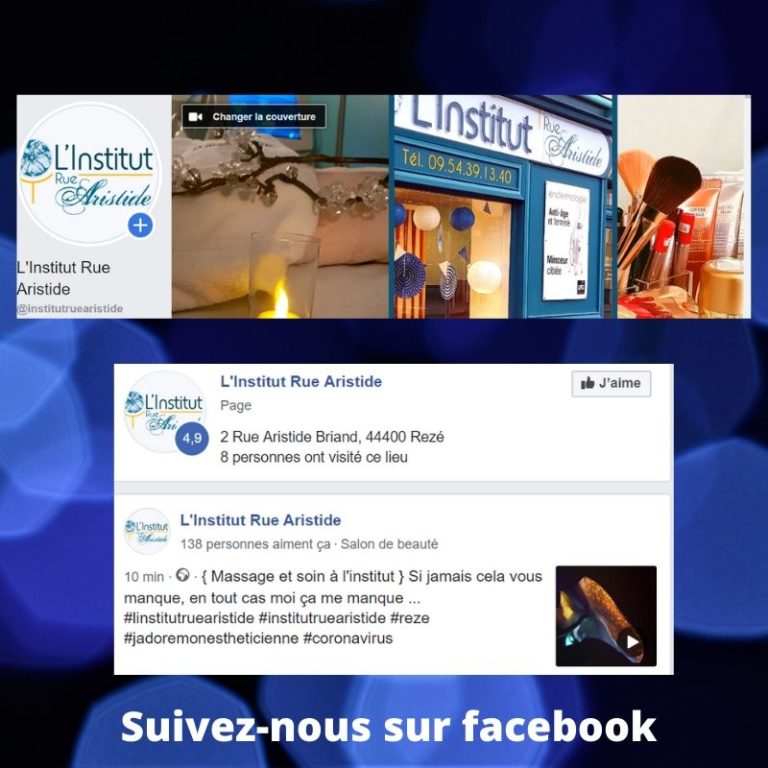 Suivez-nous sur Facebook • L'Institut Rue Aristide • REZÉ